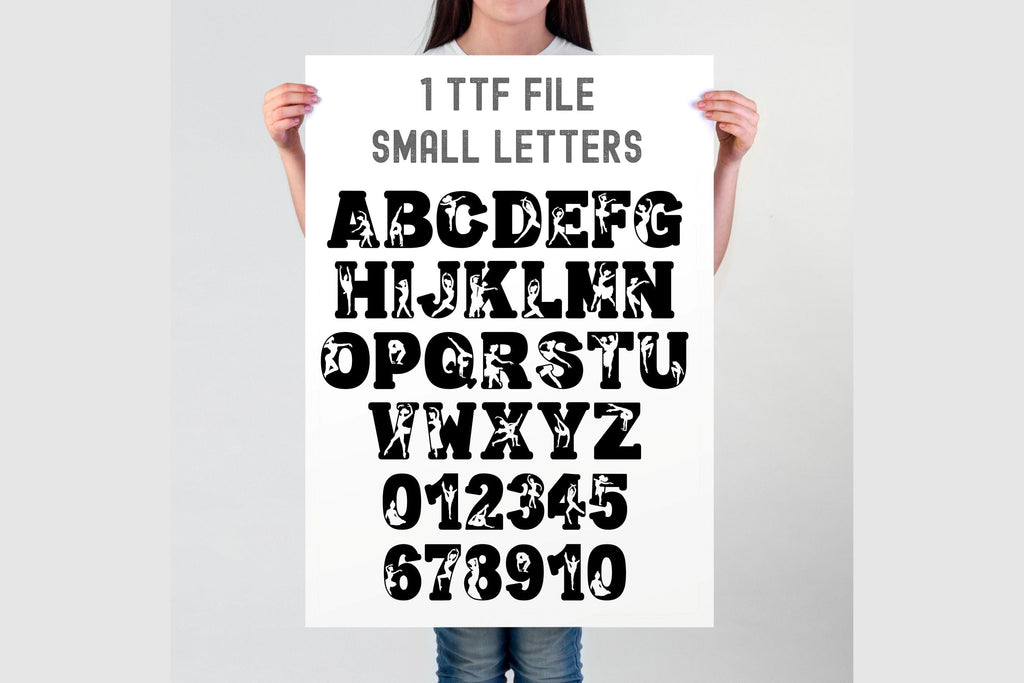 Dance Font Alphabet Svg, Dance Svg, Dancing Letters Svg, Dancer Silhou ...