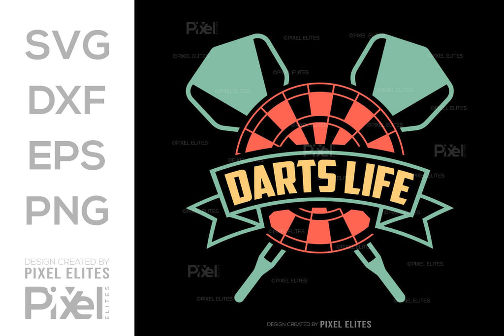 Darts Life SVG Dartboard Bundle Darts Game Darts Quote Design PET 00610 - So Fontsy