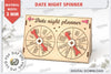 Date Night Spinner Planner Laser Cut. Valentine Day Gift SVG - So Fontsy