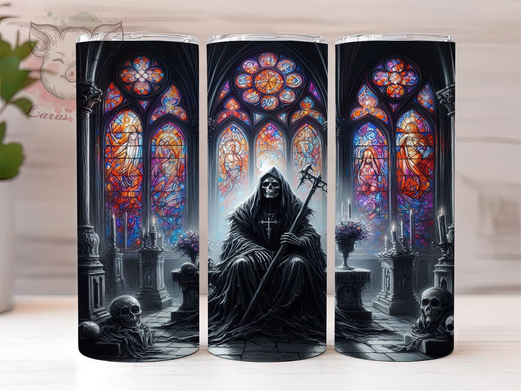 Day of the Dead Tumbler Wrap, Santa Muerte, Chicano Art, Tumbler Wrap ...