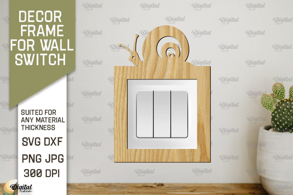 Decor Frame For Wall Switch SVG Bundle. Home Decor Laser Cut - So Fontsy