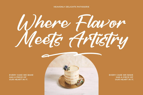 Denthyra - Modern Bold Script - So Fontsy