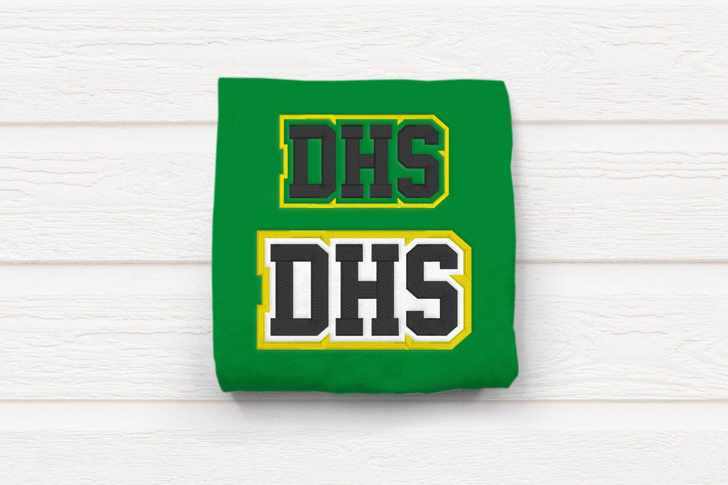DHS High School Initials Embroidery - So Fontsy