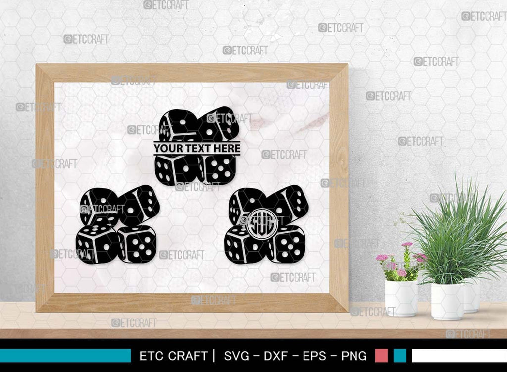 Dice SVG Bundle, Dice Silhouette, Casino Svg, Gamble Svg, Rolling Dice ...