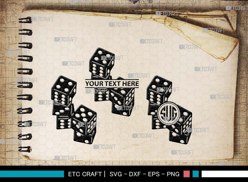 Dice SVG Bundle, Dice Silhouette, Casino Svg, Gamble Svg, Rolling Dice ...
