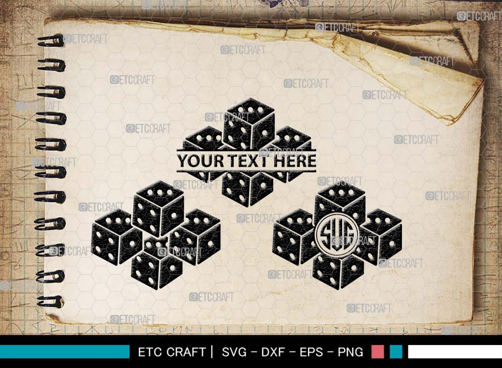 Dice SVG Bundle, Dice Silhouette, Casino Svg, Gamble Svg, Rolling Dice ...