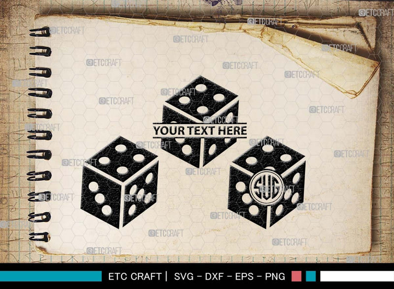 Dice SVG Bundle, Dice Silhouette, Casino Svg, Gamble Svg, Rolling Dice ...