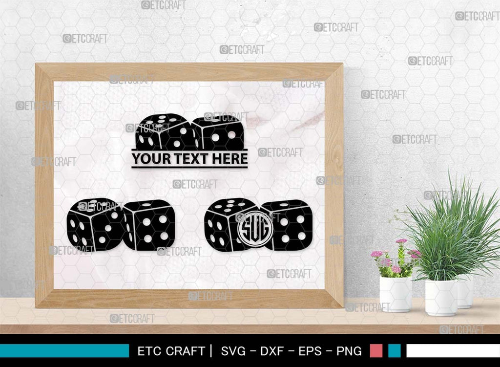 Dice SVG Bundle, Dice Silhouette, Casino Svg, Gamble Svg, Rolling Dice ...