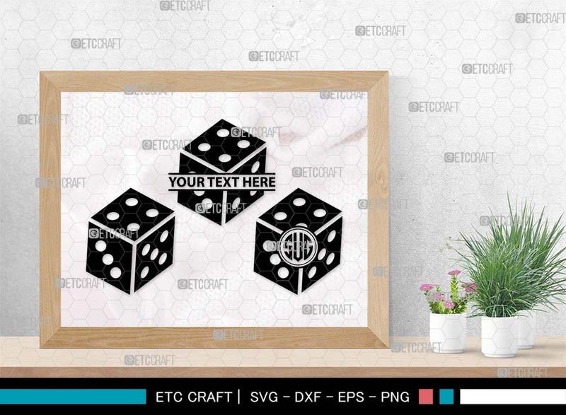 Dice SVG Bundle, Dice Silhouette, Casino Svg, Gamble Svg, Rolling Dice ...