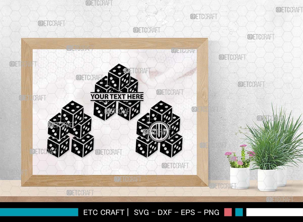 Dice SVG Bundle, Dice Silhouette, Casino Svg, Gamble Svg, Rolling Dice ...