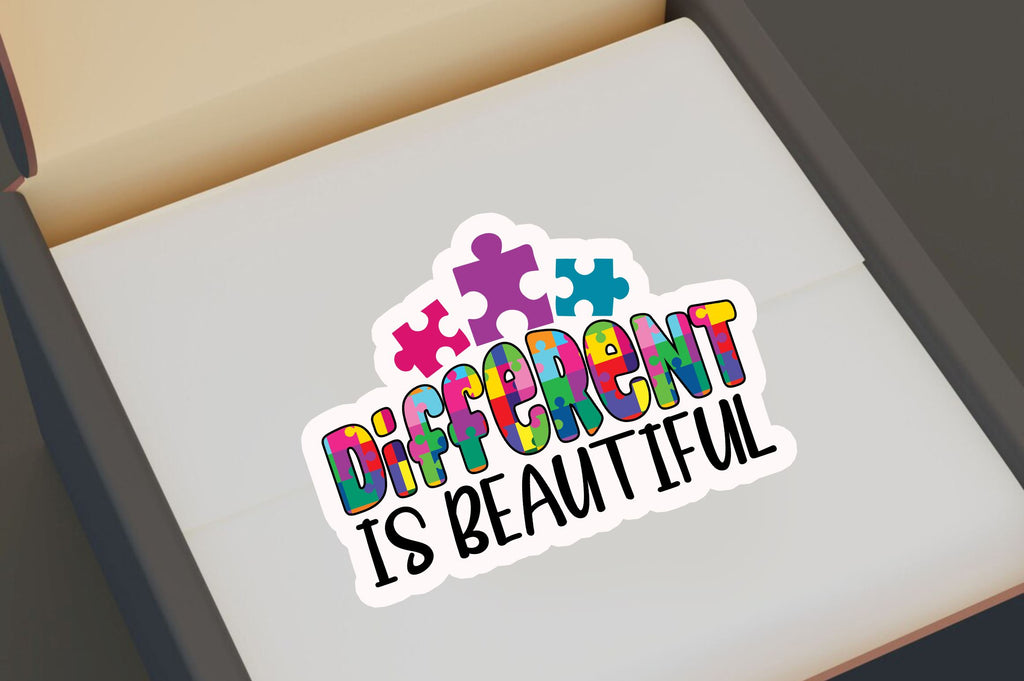 Different is beautiful Sticker Design - So Fontsy