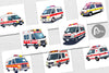 Digital Paper Ambulance Vehicle - So Fontsy
