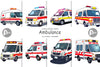 Digital Paper Ambulance Vehicle - So Fontsy