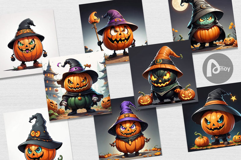 Digital Paper Big Scary Pumpkin - So Fontsy