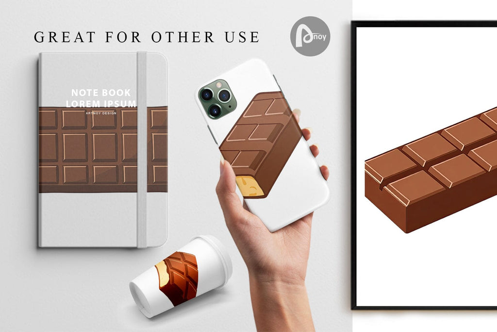 Digital Paper Chocolate Bar - So Fontsy