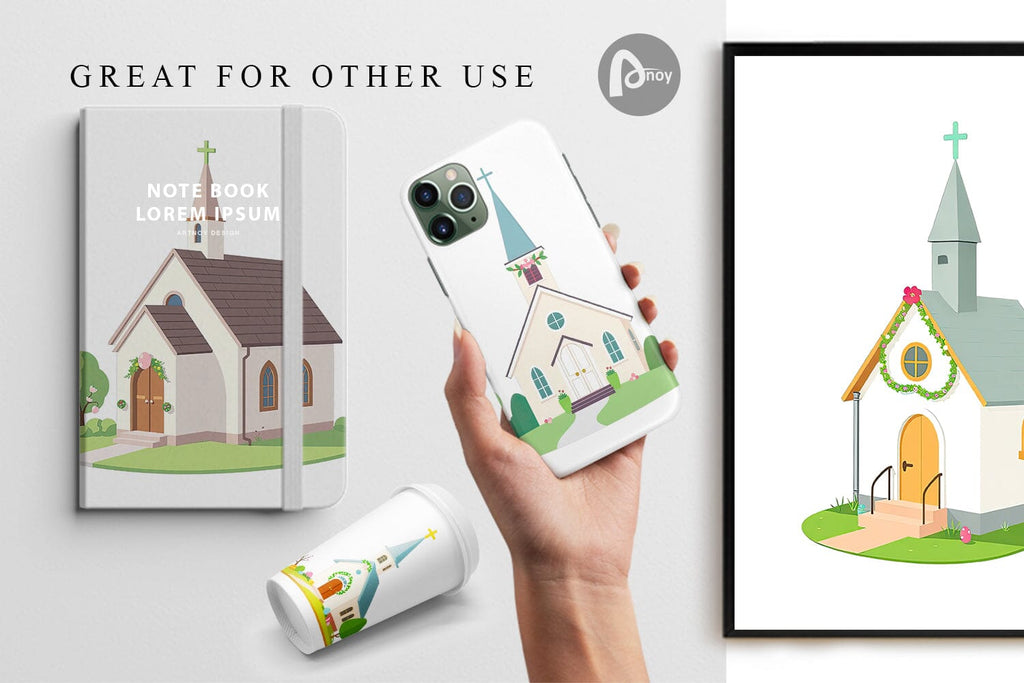 Digital Paper Church - So Fontsy