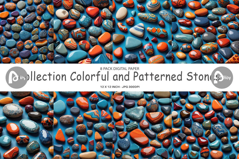 Digital Paper Collection Pattern Stones - So Fontsy