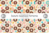 Digital Paper Donuts Seamless Patterns - So Fontsy