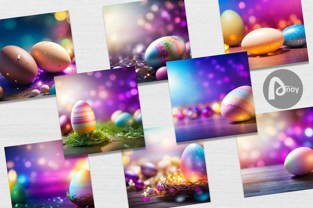 Digital Paper Easter Egg Bokeh - So Fontsy