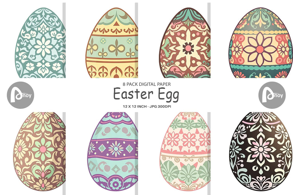 Digital Paper Easter Egg - So Fontsy
