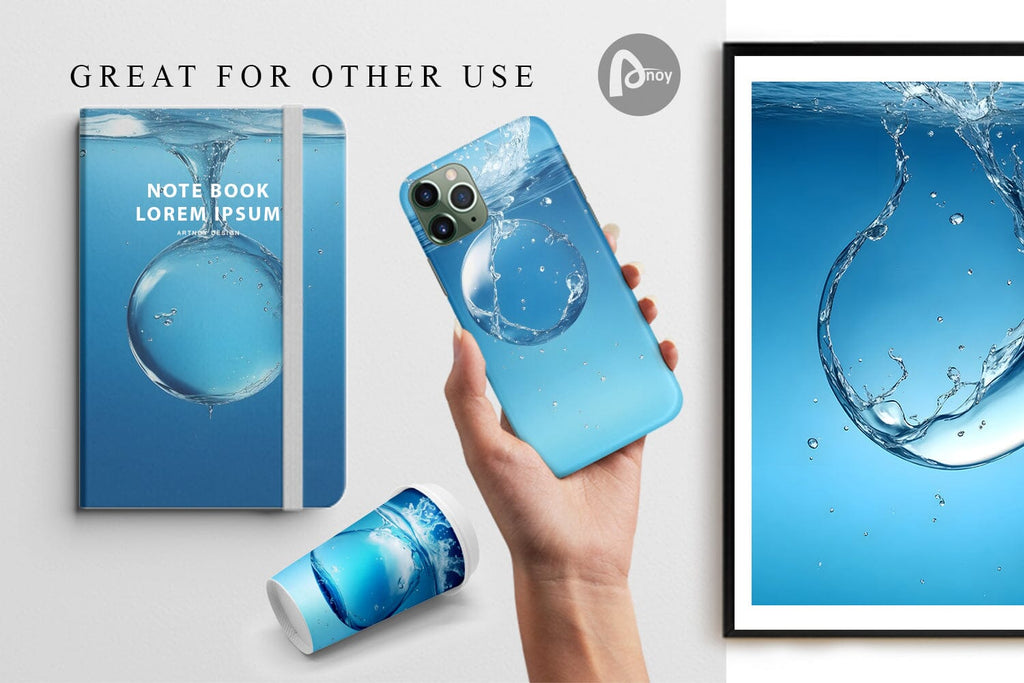 Digital Paper Floating Water Bubbles - So Fontsy