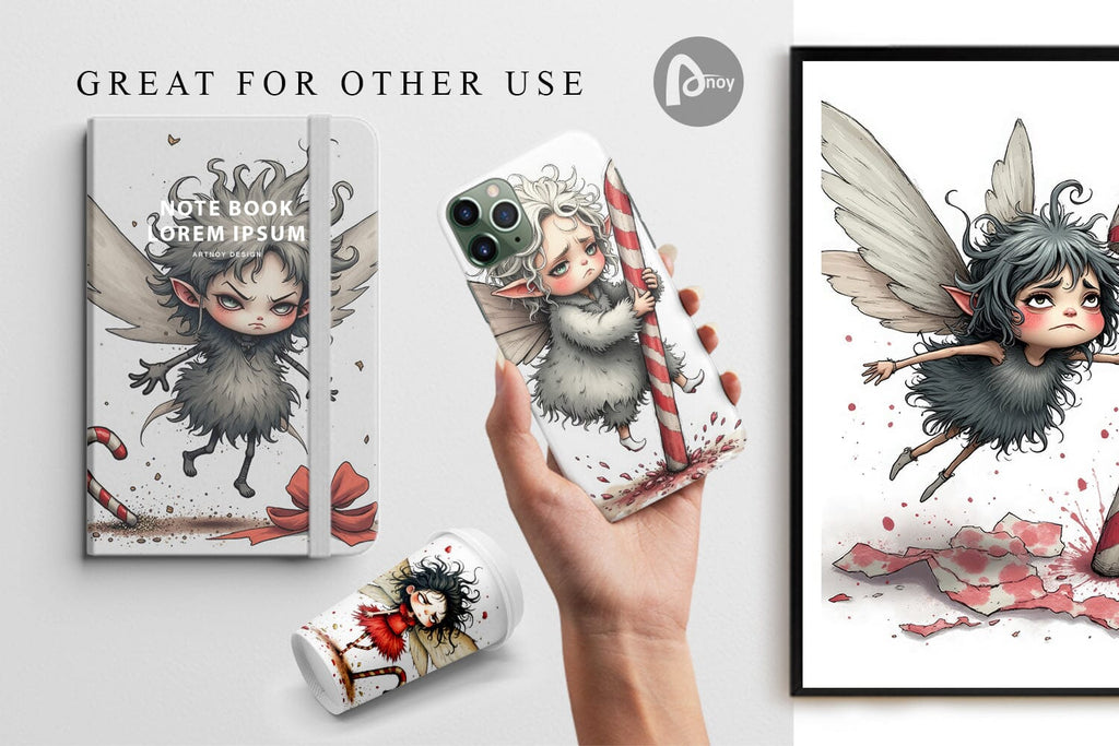 Digital Paper Frazzled Sugar Plum Fairy - So Fontsy