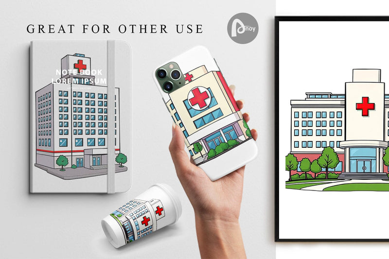 Digital Paper Hospital Building - So Fontsy