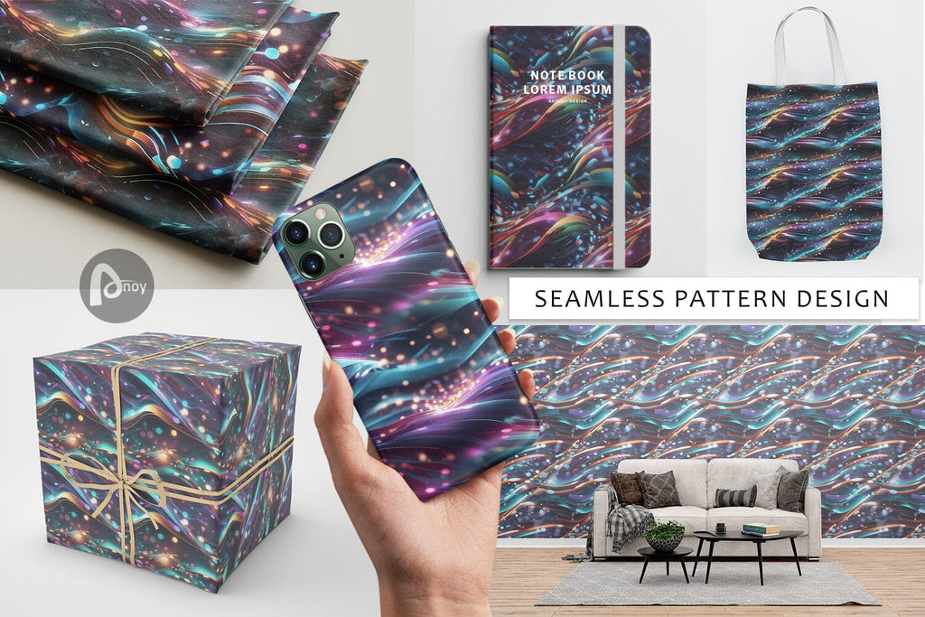 Digital Paper Light Motion Pattern - So Fontsy