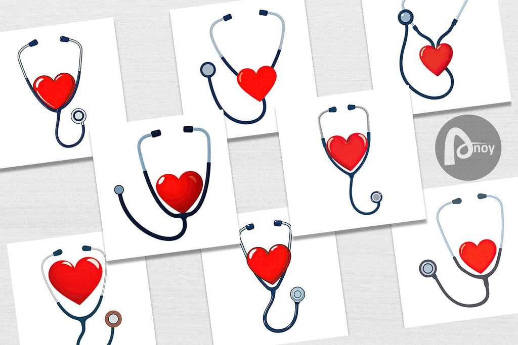 Digital Paper Medical Stethoscope - So Fontsy