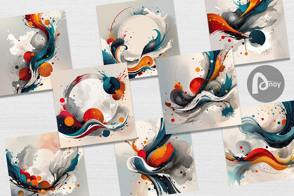 Digital Paper Paint Brush Painting - So Fontsy
