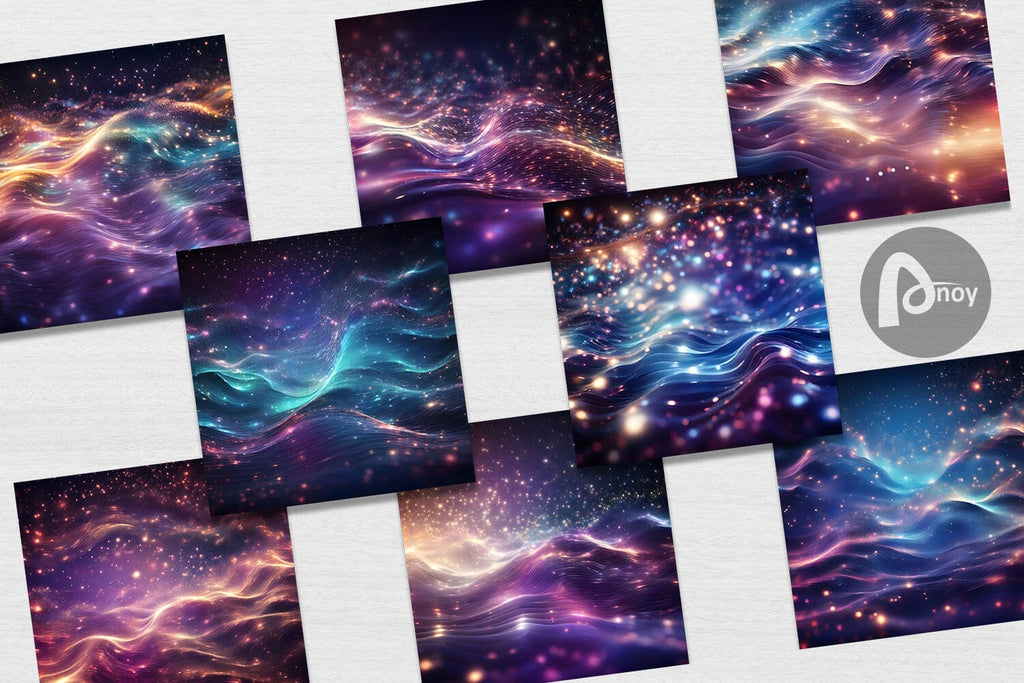 Digital Paper Particles Light - So Fontsy