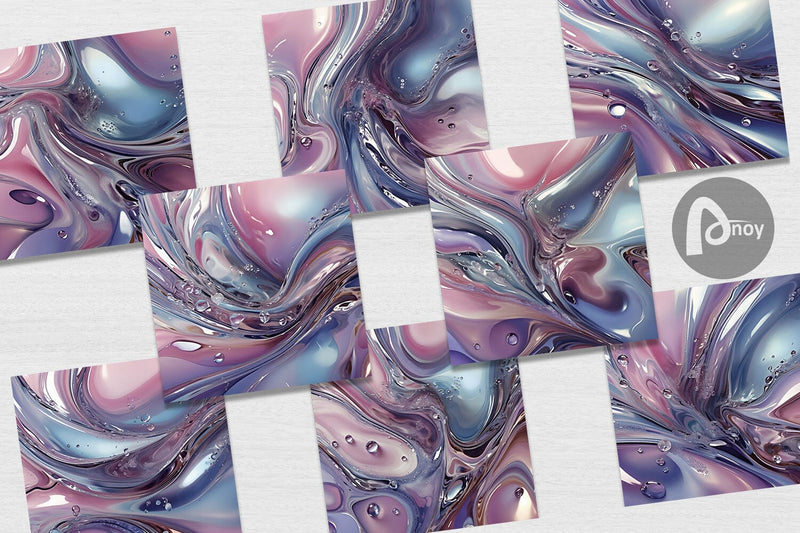 Digital Paper Pastel Swirl Liquid - So Fontsy