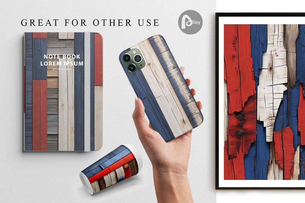 Digital Paper Patriot Day Wood Texture - So Fontsy