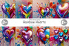 Digital Paper Rainbow Hearts - So Fontsy