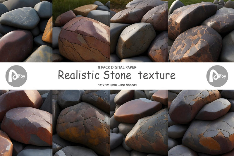 Digital Paper Realistic Stone texture - So Fontsy