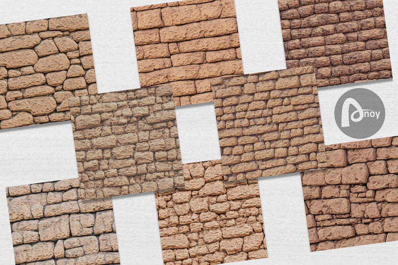 Digital Paper Rock Wall Vintage - So Fontsy