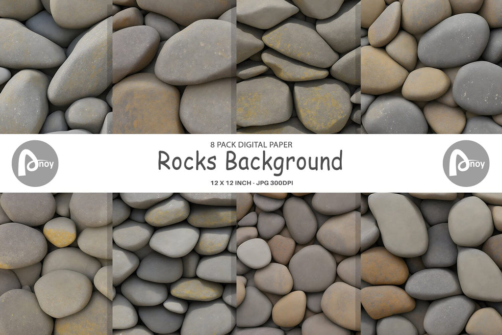 Digital Paper Rocks Background - So Fontsy