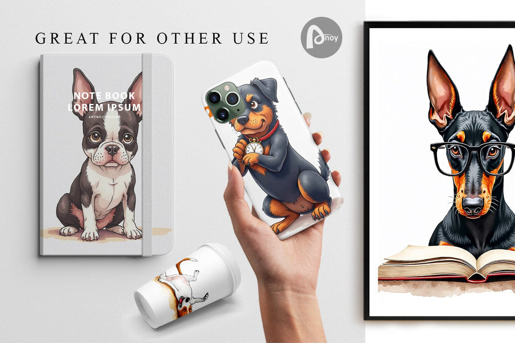 Digital Paper Sass & Side-Eye Judgmental Dog - So Fontsy