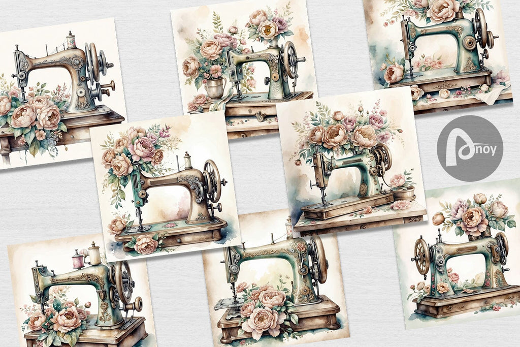 Digital Paper Sewing Machine - So Fontsy