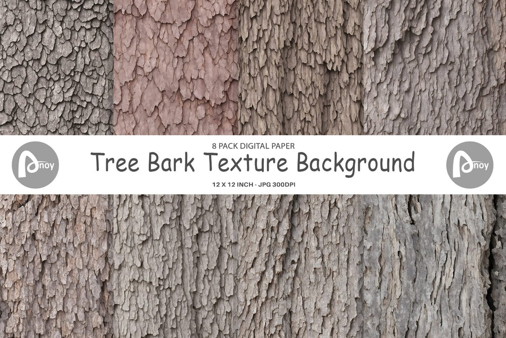 Digital Paper Tree Bark Texture - So Fontsy
