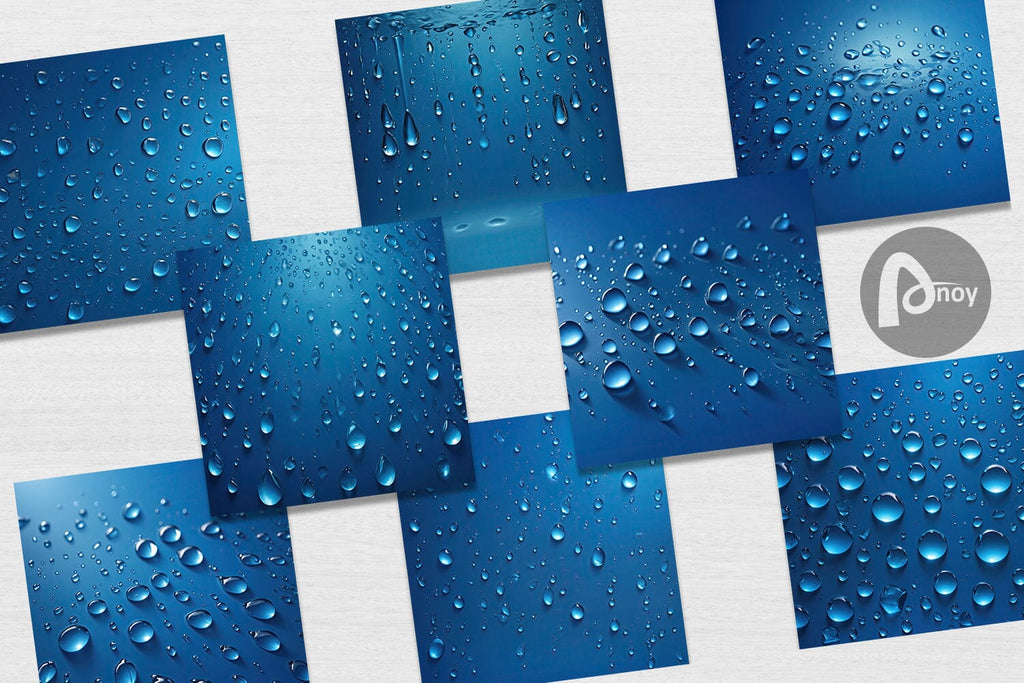 Digital Paper Water Droplet - So Fontsy