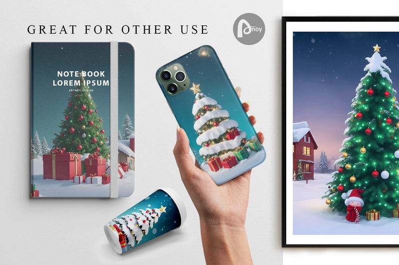 Digital Paper Winter Christmas - So Fontsy