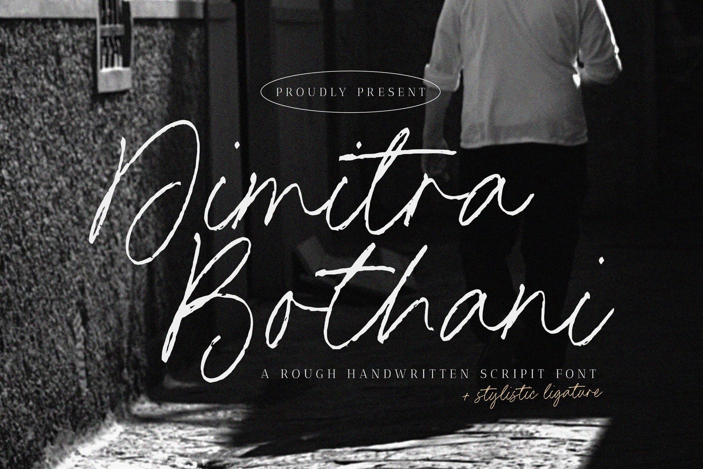 Dimitra Bothani - Rough Handwritten Script Font - So Fontsy