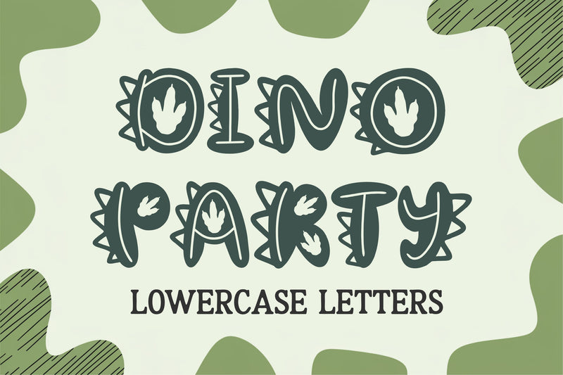 Dino Roar Font SVG | Dinosaur Alphabet | Cricut Font OTF TTF - So Fontsy