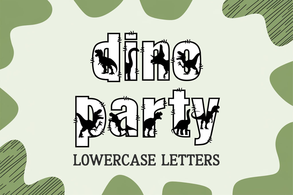 Dinosaur Font SVG | Dino Letters | Prehistoric Alphabet - So Fontsy