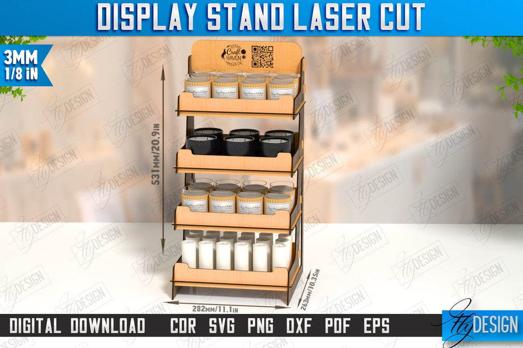 Display Stands Laser Cut Bundle | Craft Show Display Stand | Wooden ...