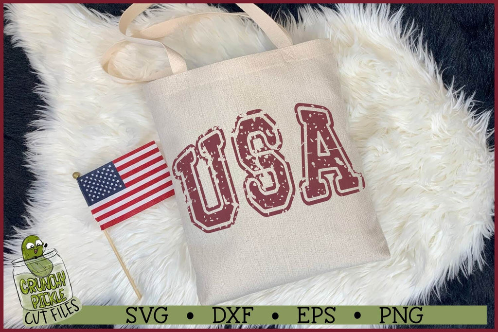 Distressed USA SVG File - So Fontsy