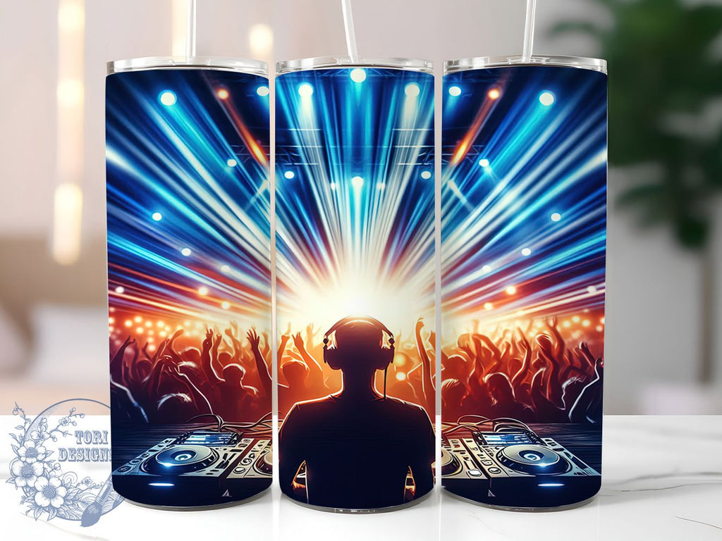 DJ Music Party Nightlife 20oz Tumbler, DJ Tumbler, Music Party Gifts ...