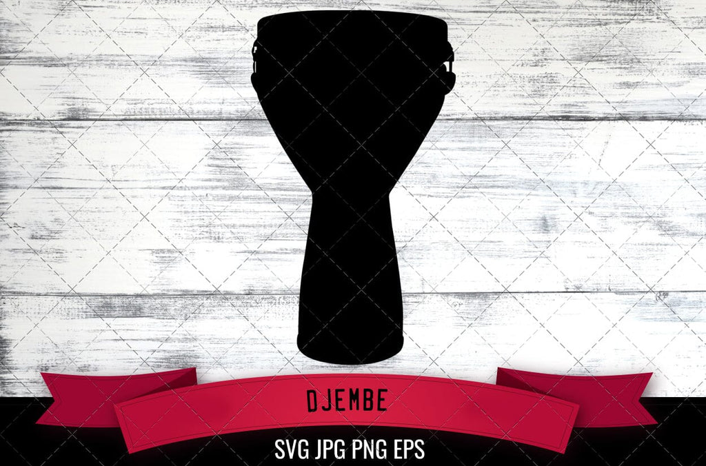 Djembe SVG, Musical Instrument SVG - So Fontsy