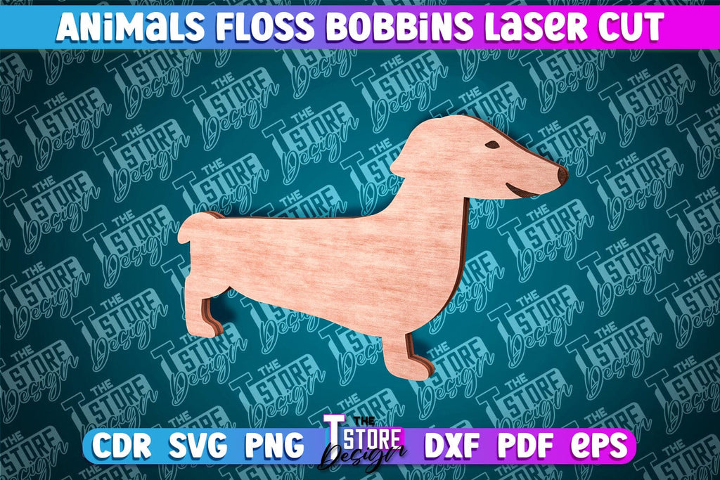 Dog Floss Bobbins Laser Cut | Laser Cut Design | CNC File - So Fontsy